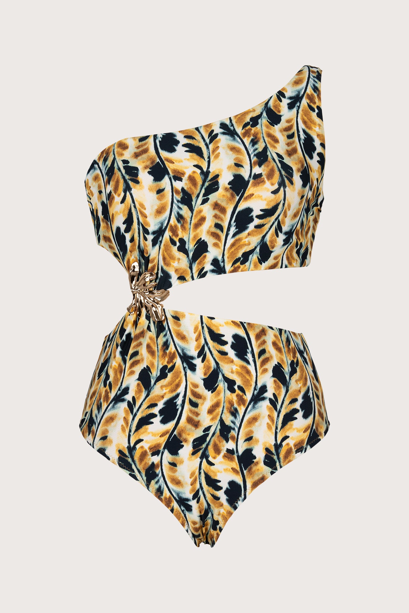 Trikini Un Hombro Suno Estampado - Audaz y Actual con Avío