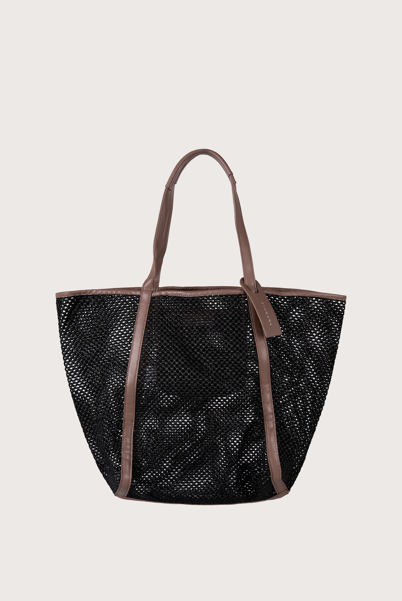 Black Mesh Tote Bag - Practical & Contemporary Design